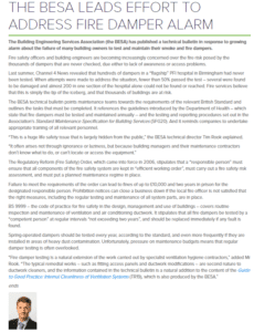 Enviro FWA - Fire Damper Drop Testing